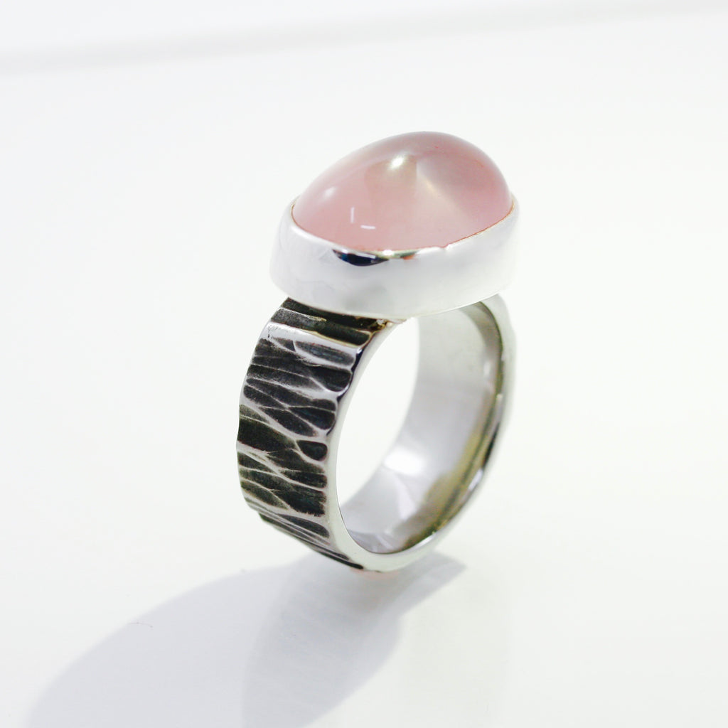 Rose Quartz Ring – SterlingAndSteel